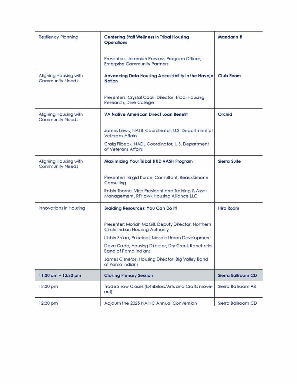 2025 NAIHC’s Annual Convention & Tradeshow - National American Indian ...
